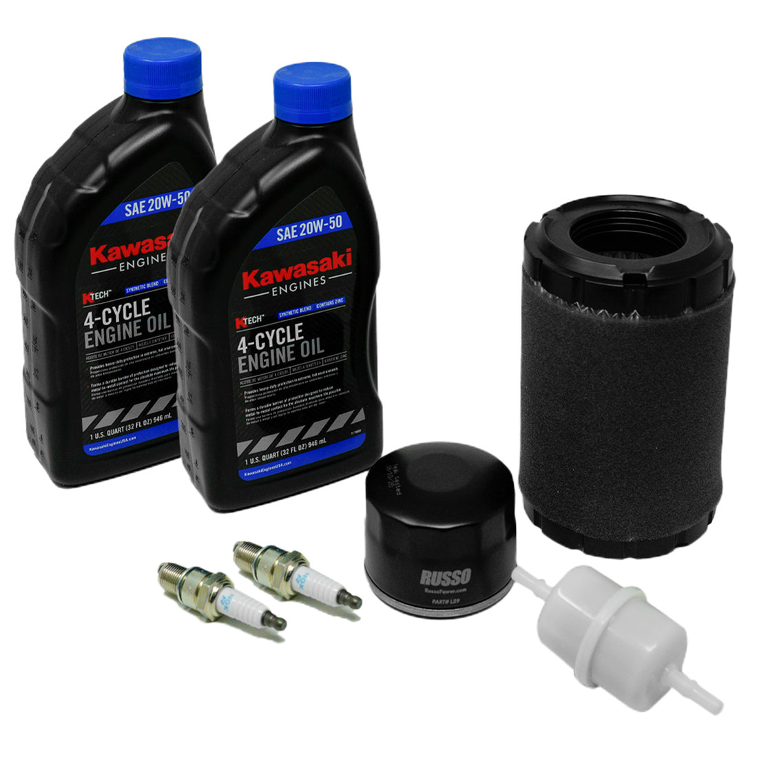 Tune Up Kit for Kawasaki FT730V EFI Engine 20W-50 99969-6546 — Russo ...