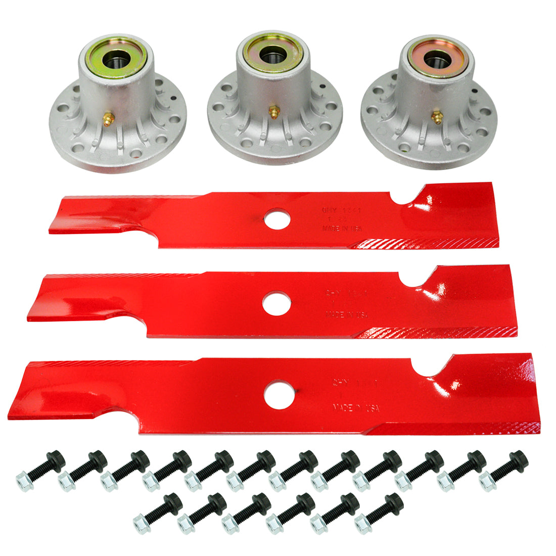 Spindle Red Blade Deck Kit for Exmark Turf Tracer 48 Inch 107-4065 116 ...